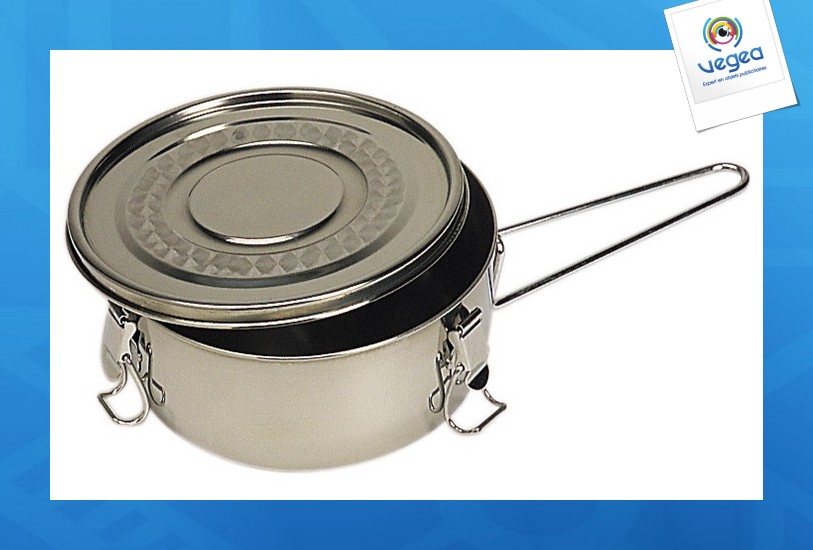 Popote et gamelle scout | Objet publicitaire | Gamelle inox ronde inox ...